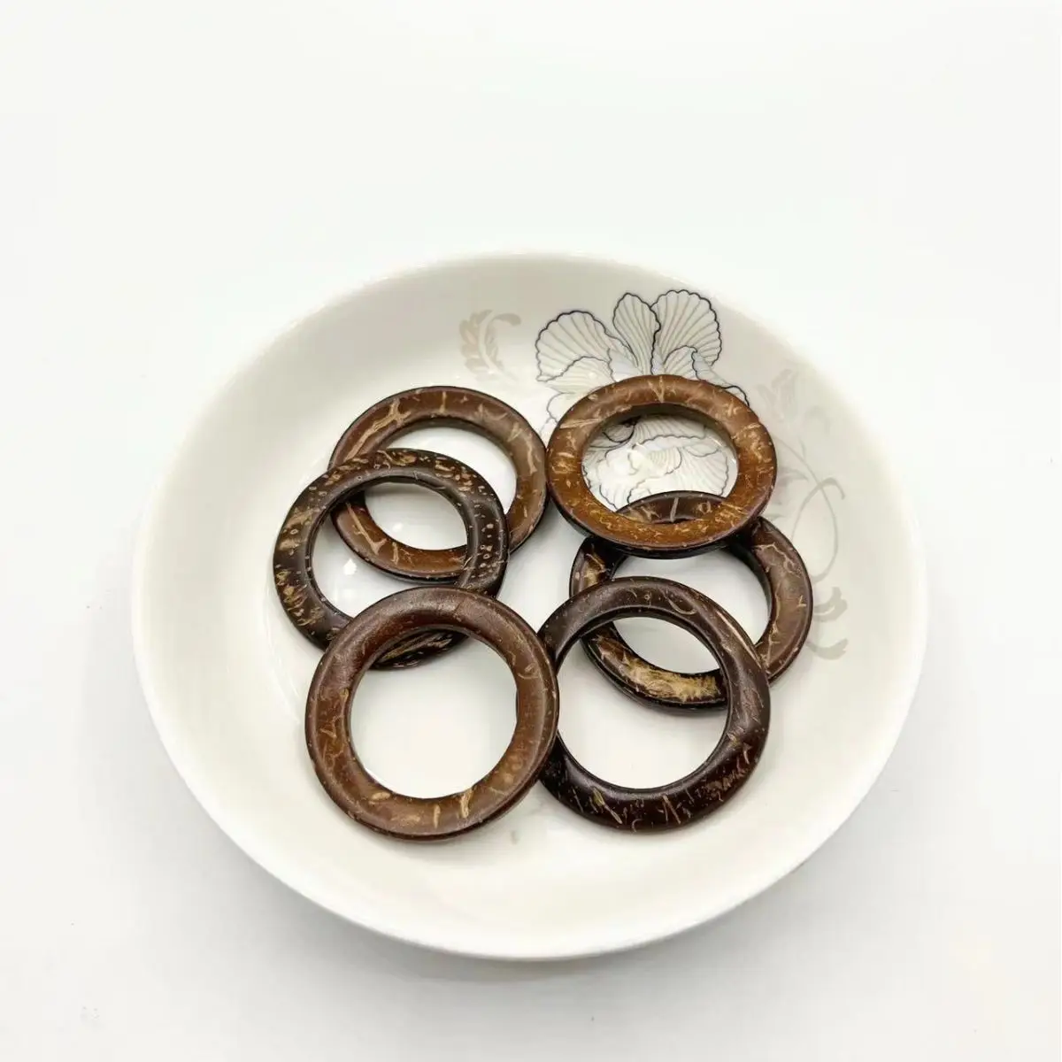 Natural Coconut Shell Ring Coconut Clasp Clasp Hand Decorated Bag ...