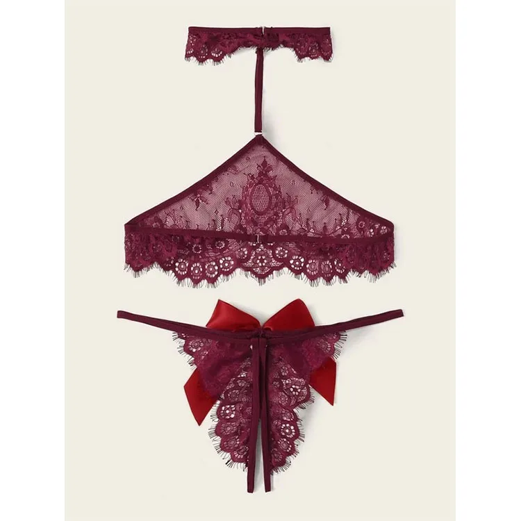 Fabrik Direkt Unterwäsche Bh Nachtwäsche Babydoll G-string Frauen Durchschauen Reife Spitze Slip ...