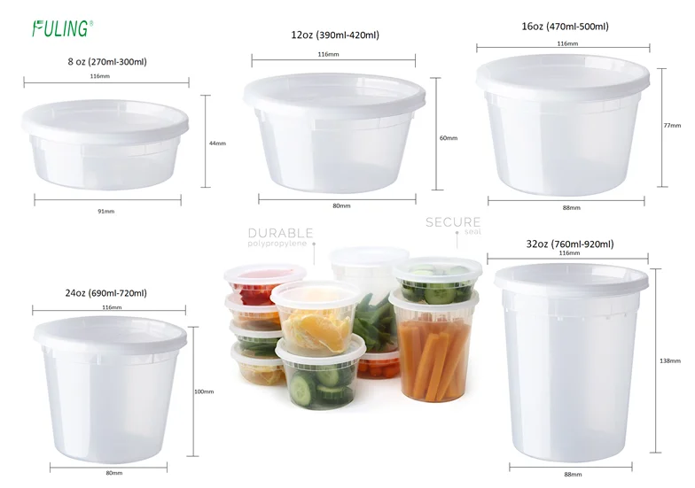Leak Resistant Lids - Durable Food Containers for All