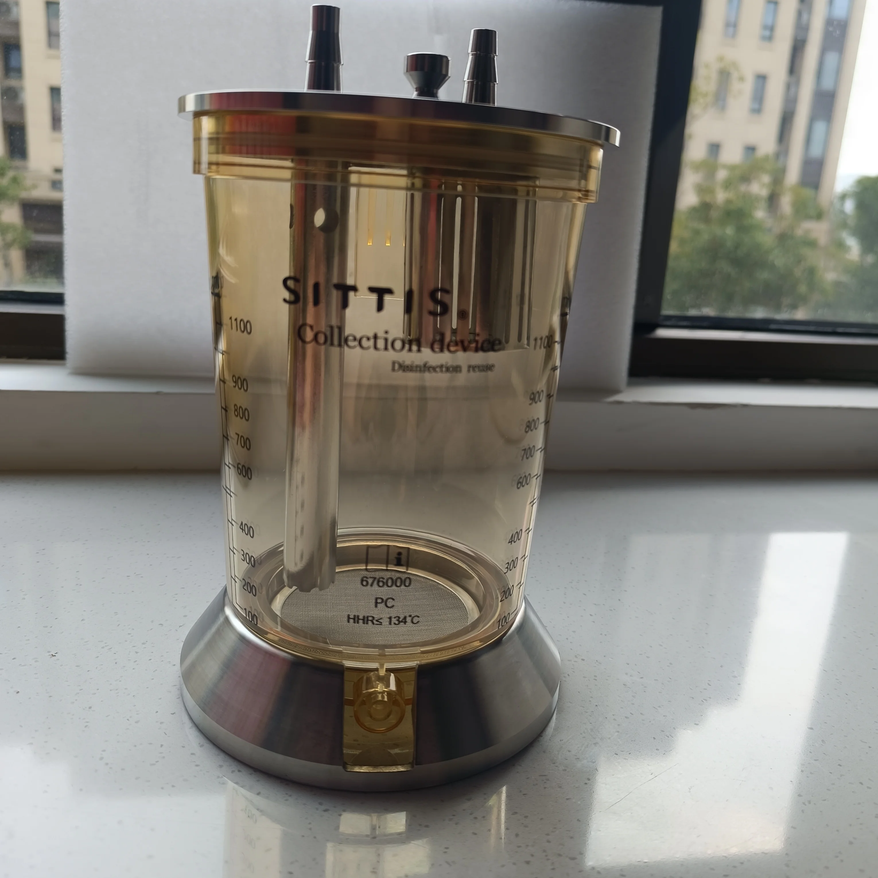 Autoclavable 1200ml Liposuction Fat Collection Canister