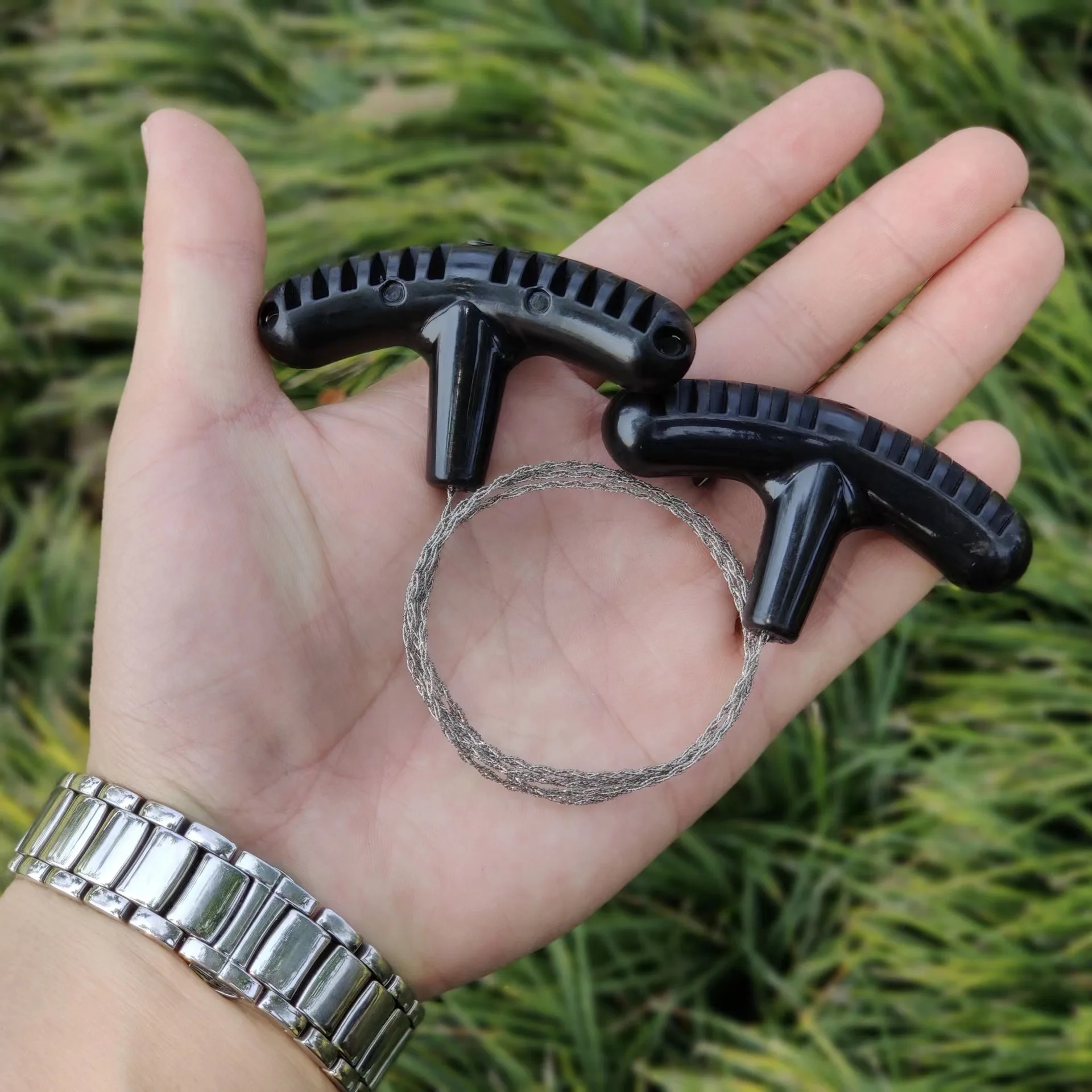 Outdoor Manual Hand Steel Wire Saw Survival Tools Hand Chain Saw Cutter ...
