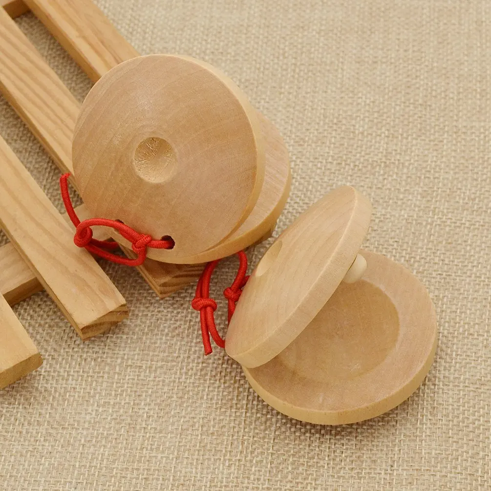 Wooden Castanets - Educational Musical Instruments for Kids