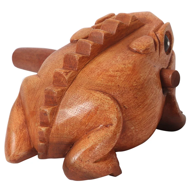 Handmade Wooden Crafts Percussion Instrument Wooden Musical Frog Wooden ...