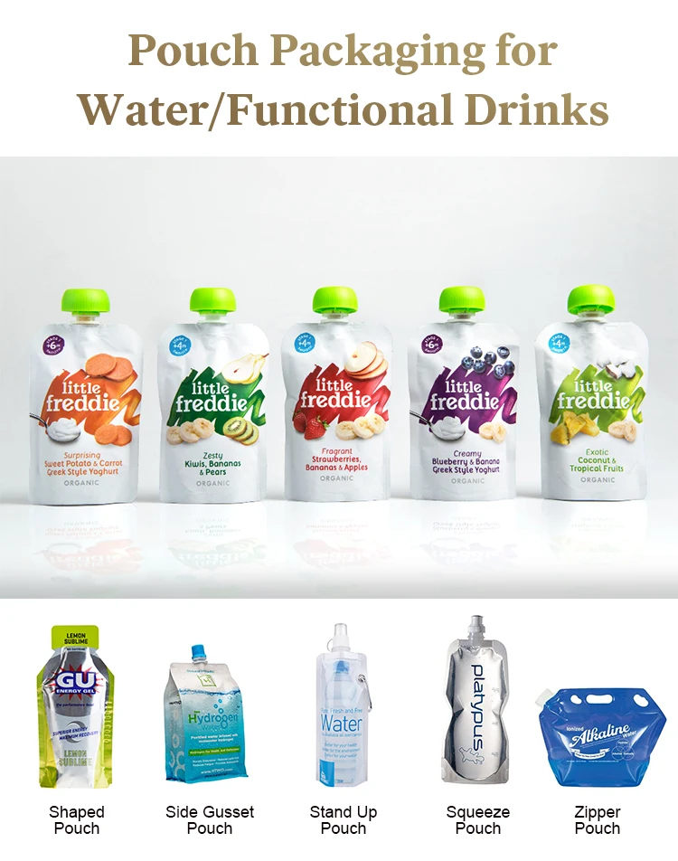 Sustainable Eco Friendly Paper Doypack Juice Beverage Liquid Packaging ...