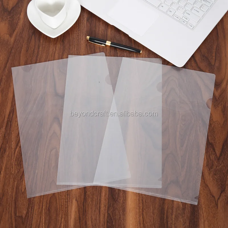 Pemegang File Folder Bentuk L Plastik Bening Poly Pp Transparan Ukuran ...