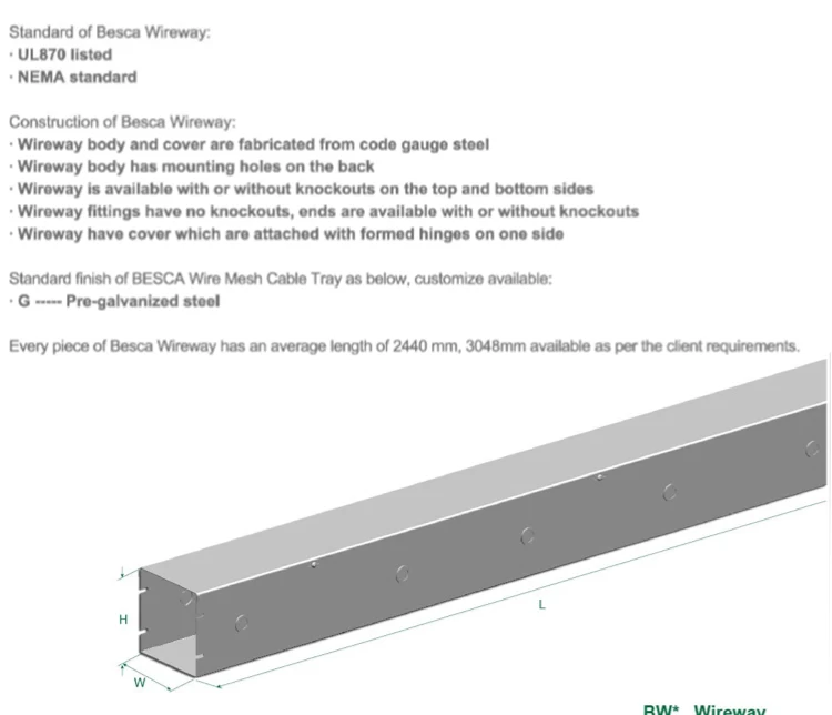 Galvanized Steel Cable Tray Sizes Cable Wireway - Buy Steel Cable Tray ...