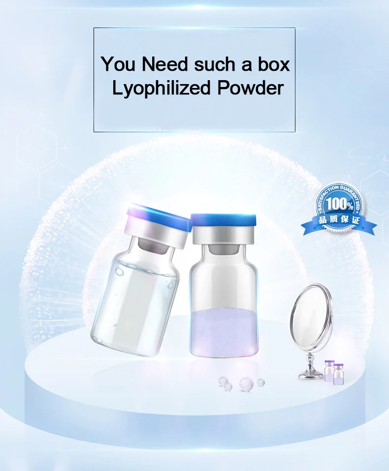 Oem Ghk Cu Peptides Repairing Lyophilized Powder Set Copper Ghk Anti ...