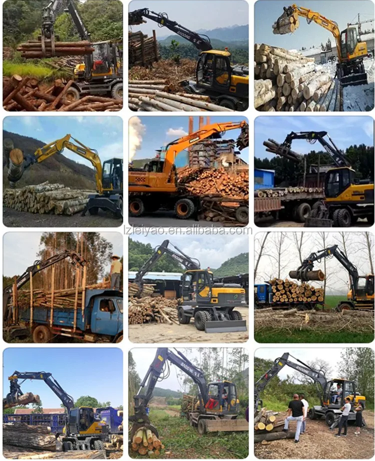 Forest Timber Grab Machine Log Timber Loader Bd95a - Buy Log Timber ...