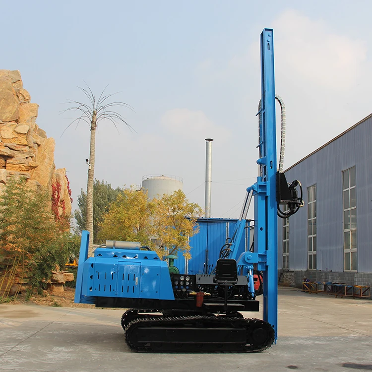 Powerful Steel Solar Piles Pressing Machine - Pilas Solares