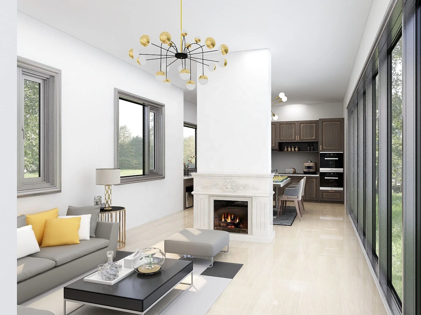 Fast Installation Modular SIPs Prefab House Kit, Narrow Modular Design ...