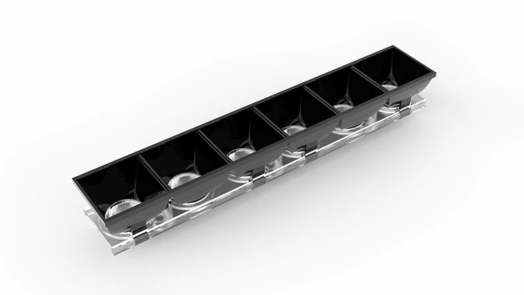 Manufacturer 20mm Pmma Linear Optical Led Lens Louver Smd Led Linear ...