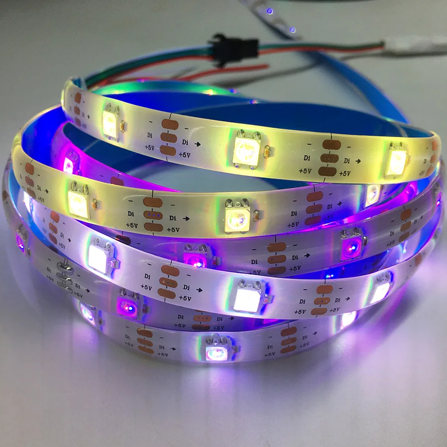 Addressable Sk6812 Ws2813 Ws2814 Ws2812b Rgbw Led Light Strip