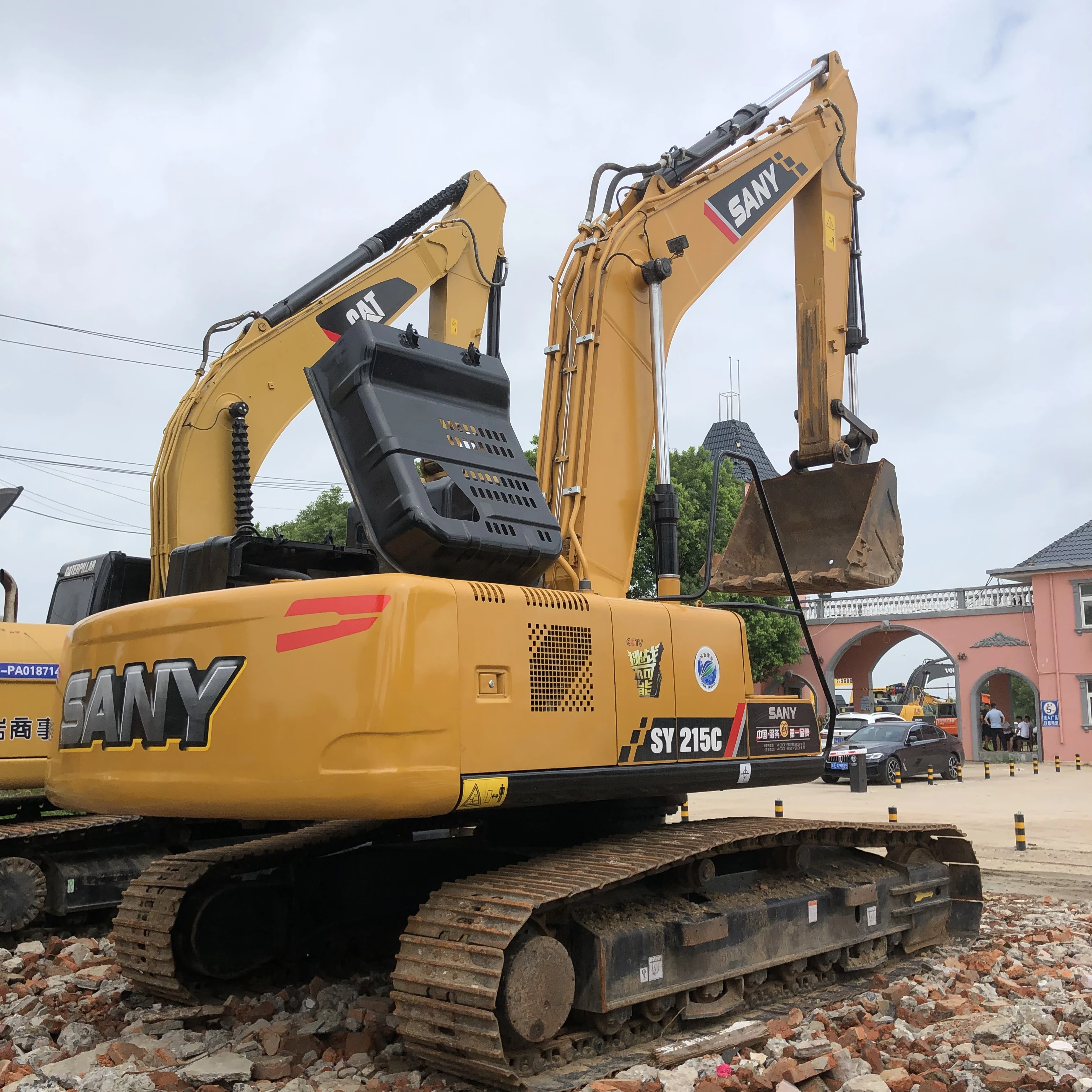 Sany Used Excavator Sy215 Is 90% New With Imported Engine And Hydraulic ...
