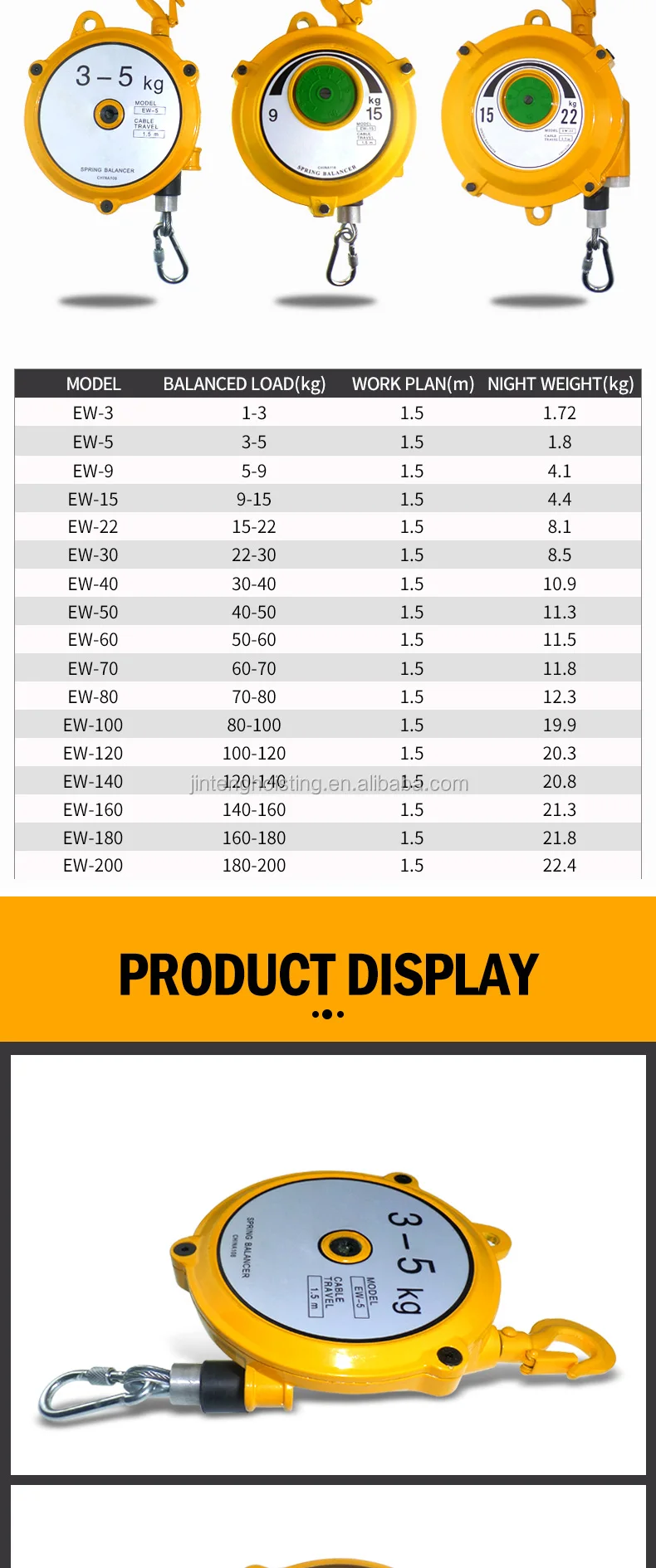 Balanceador De Resorte Retráctil Con Accesorios De Herramientas De ...