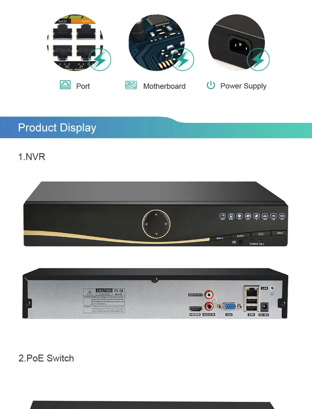 H265+ Surveillance Systems - 32 Channel Camera Solutions