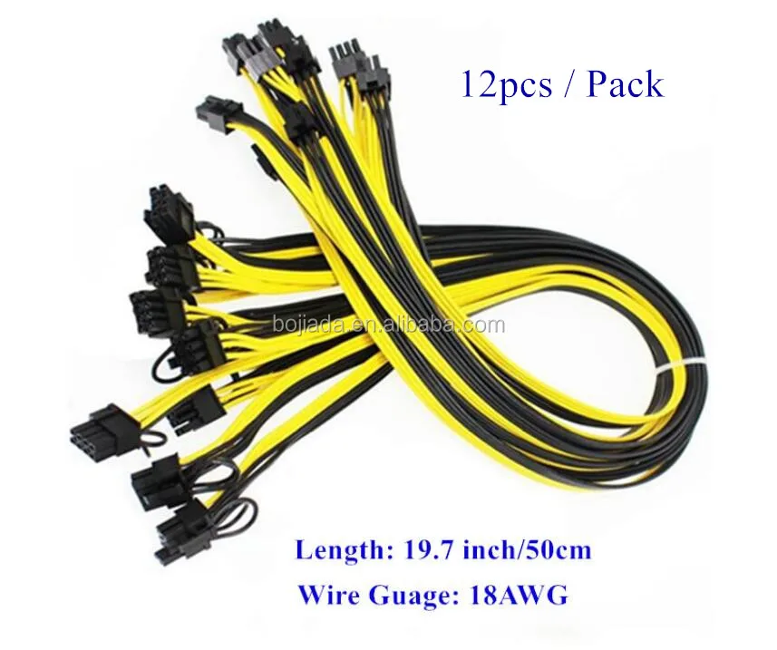 12 Port Pcie 6pin Server Power Supply Breakout Board With 12 * 70cm ...