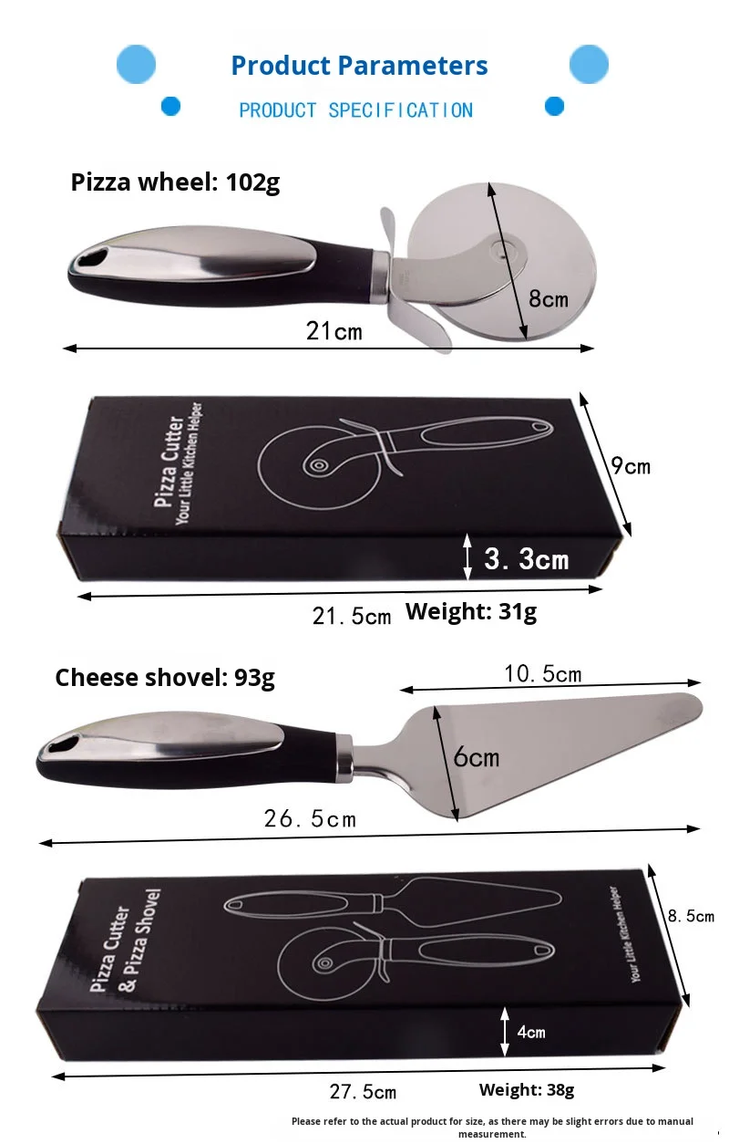 Promotional Stainless Steel Pizza Cheese Spatula and Thin Crust Pizza ...