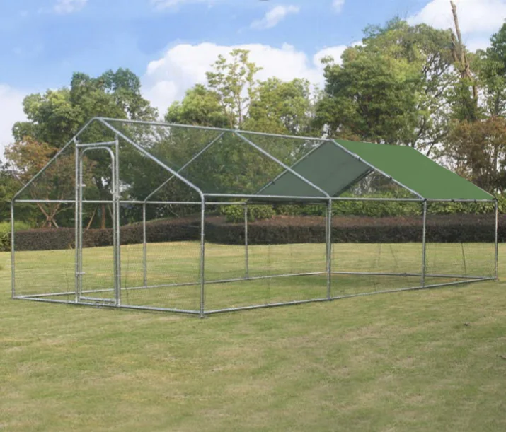 Large Metal Wire Chicken Run Walk in Chicken Coop for Poultry Hen Cage ...