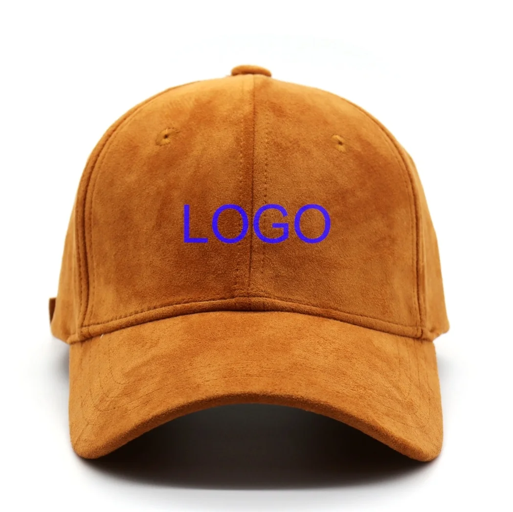 Custom Blank Brown Suede Structured Baseball Cap,Sports Cap,Hat Without ...