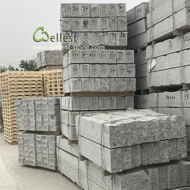 Light Grey Granite Retaining Wall Blocks - Factory Price