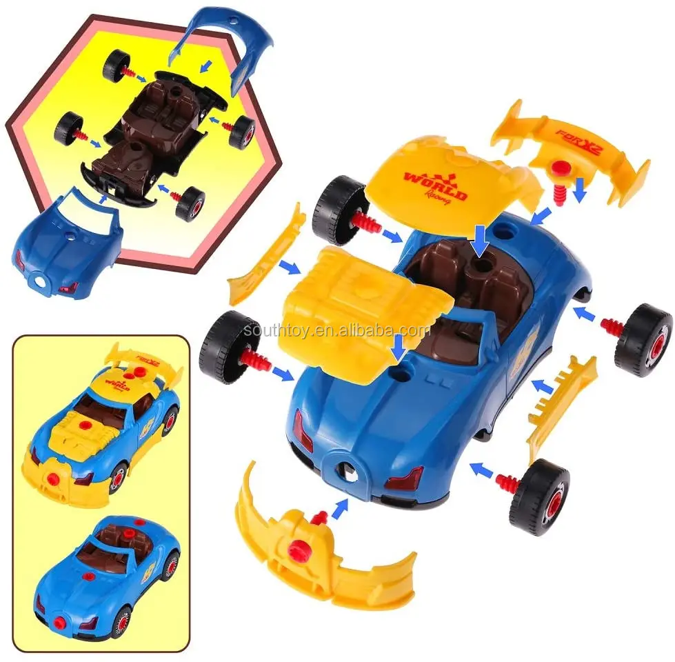 4 In 1 Kids Racing Car With Sounds And Lights Tool Screwdriver ...