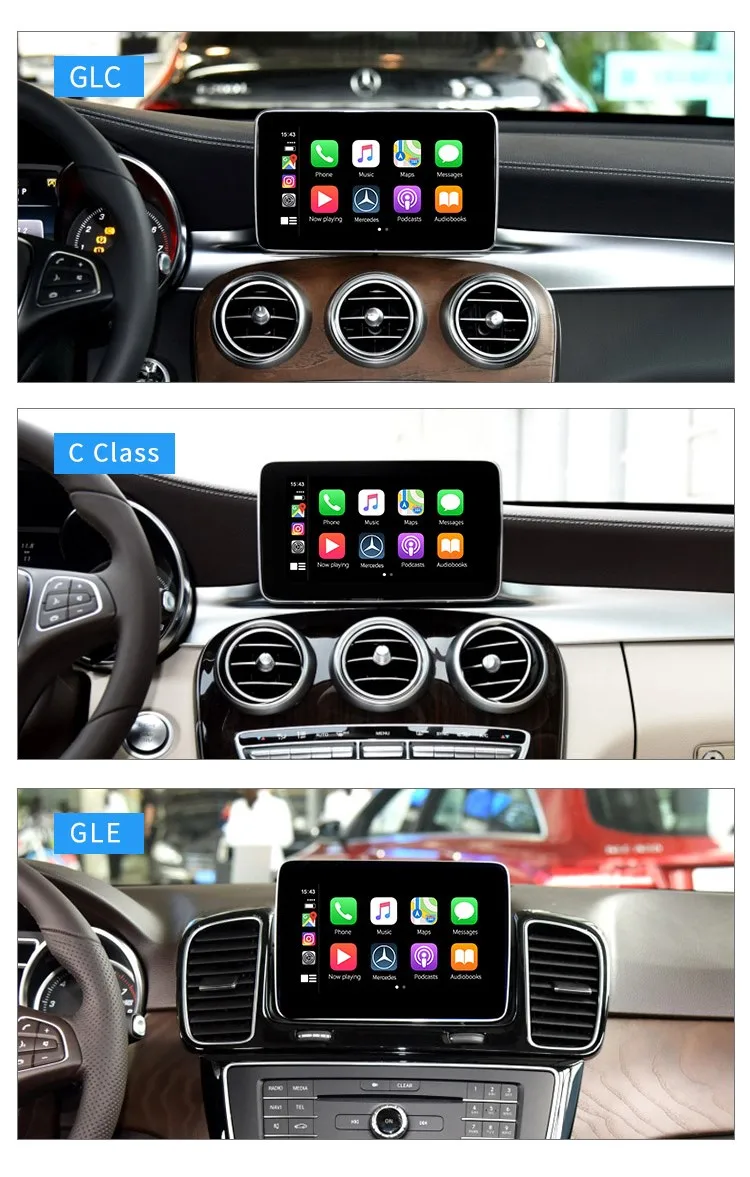 Wireless Apple Carplay Module for Mercedes C/GLC/S Class W205 W253 NTG5 ...