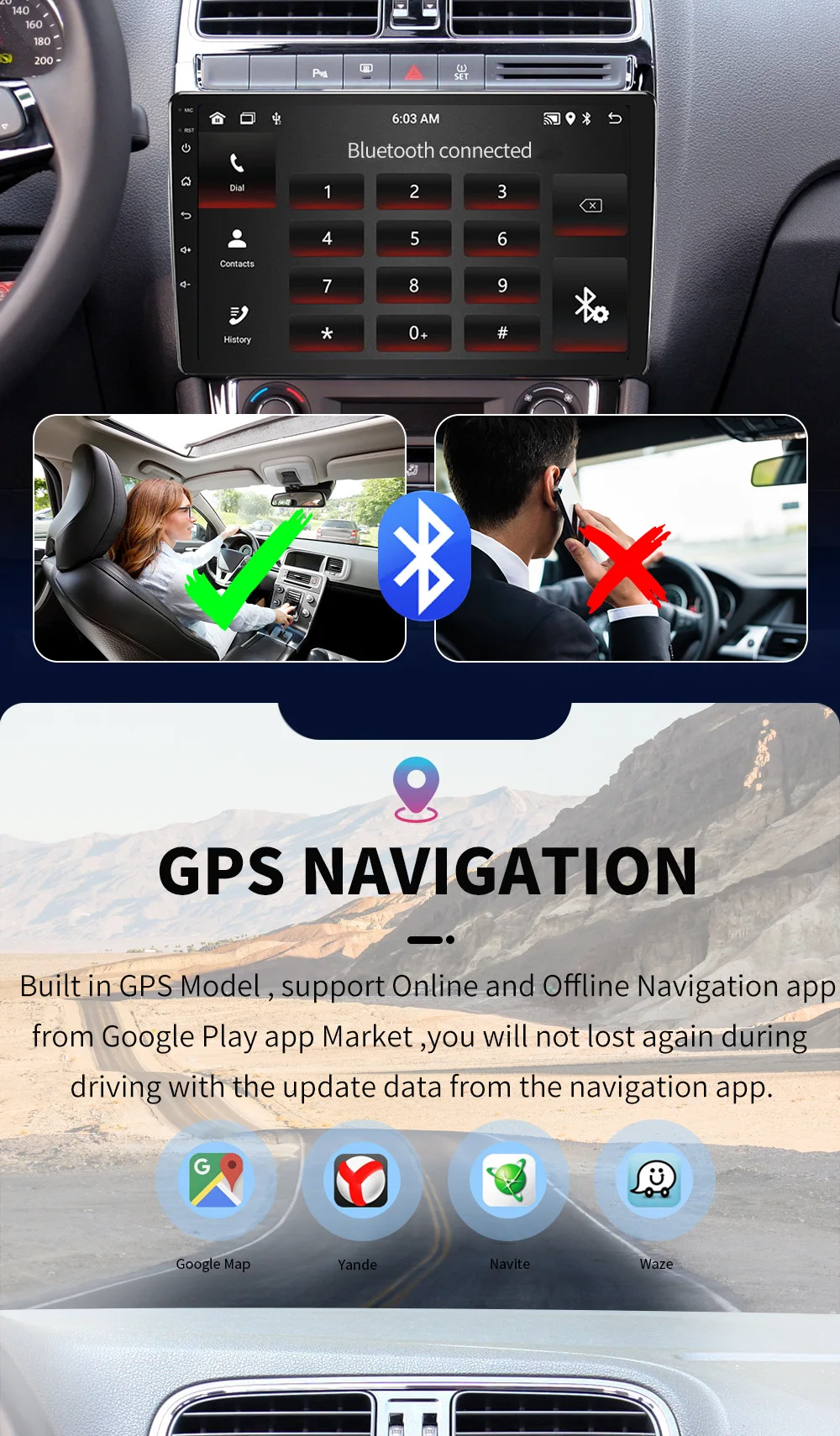 10 Inch 9 Inch Android Car Dvd Player Large Screen Navigation Gps Car ...