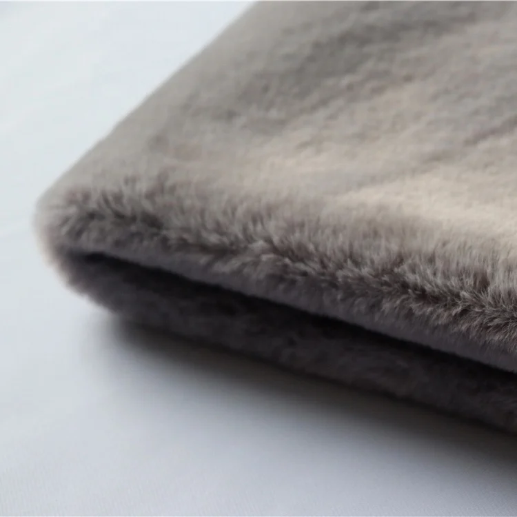 Pu Bonded Combination Rabbit Faux Fur Fabric Artificial Fake Luxury ...