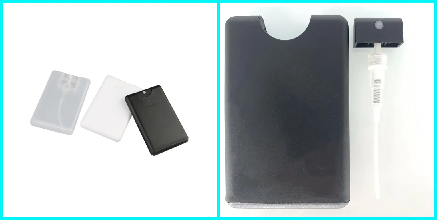 Free Sample 10ml 20ml Clear White Plastic Credit Card Pocket Size Empty ...