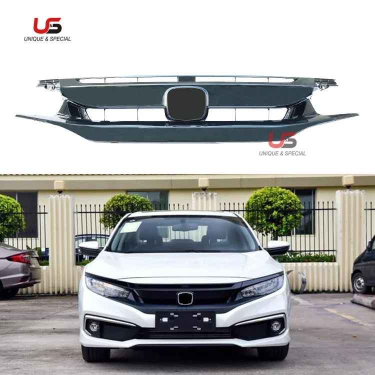 High Quality Car Front Grille for 2019 2020 Honda Civic Sedan Front ...