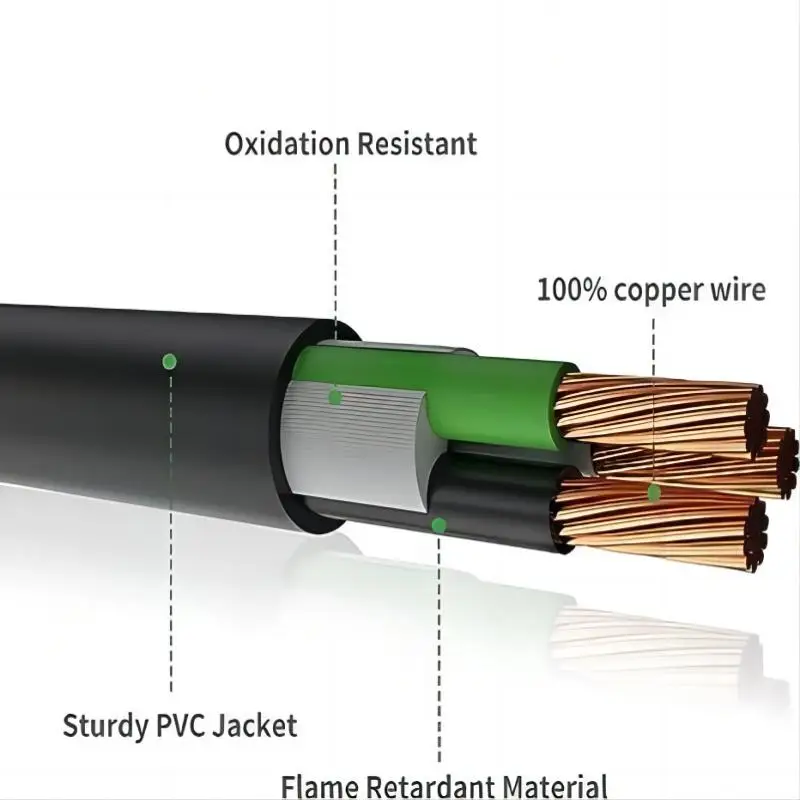 3 Prong 30 Amp Extension Cord L5-30P to L5-30R 25FT 125V SJTW Jacket RV ...