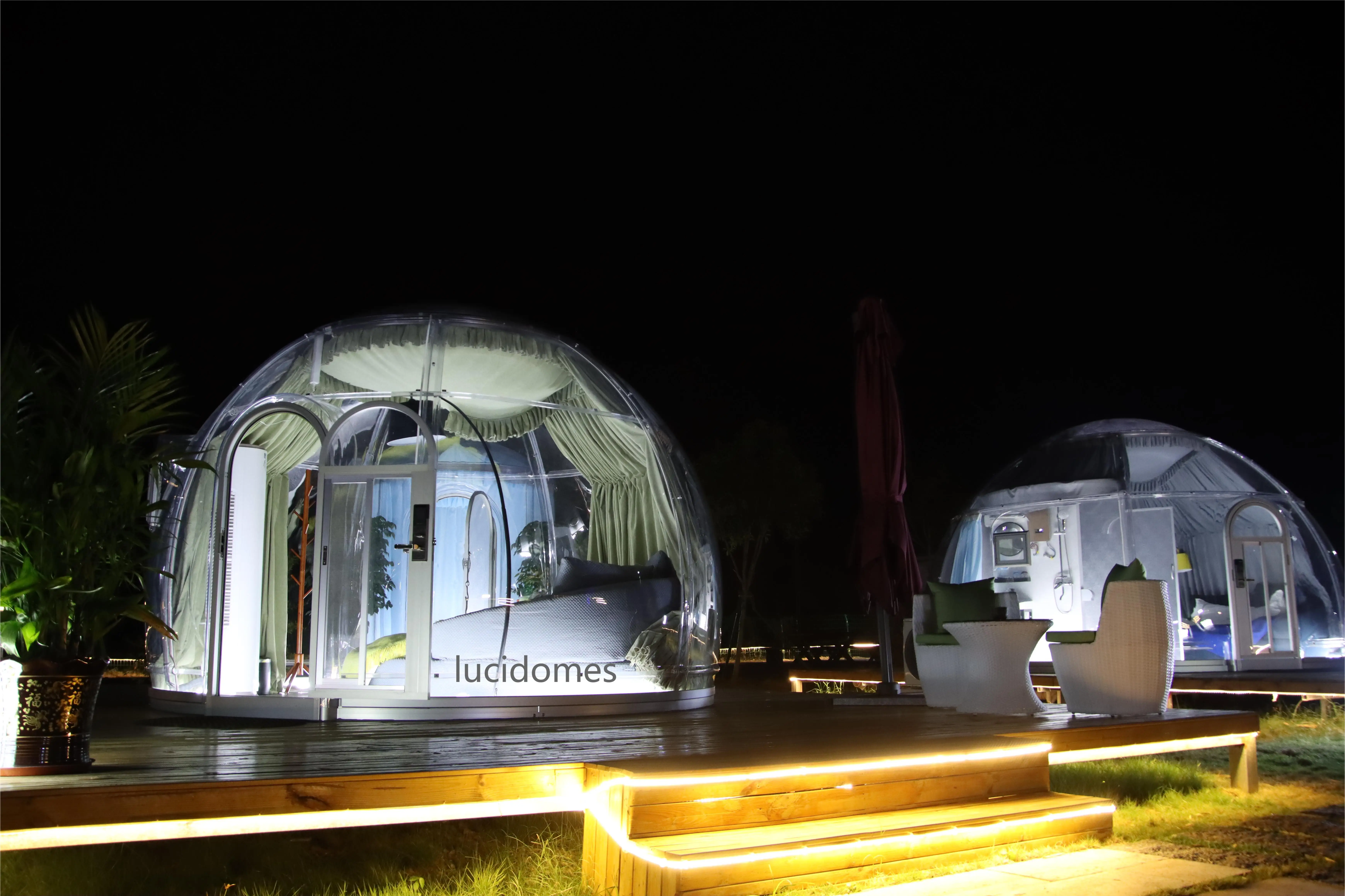 Luxury Clear Luxury Polycarbonate Clear Dome Tent Bubble Clear Dome ...