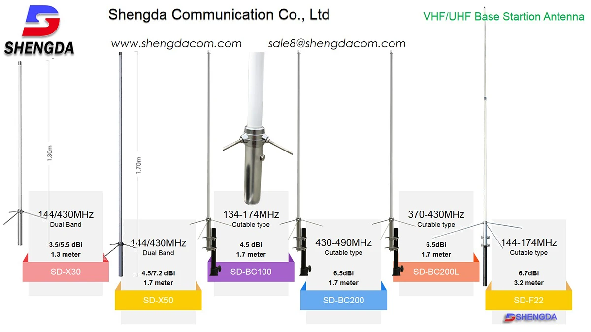 1.3m Diamond Quality Vhf Uhf Dual Band 144 430mhz Outdoor Base Station ...