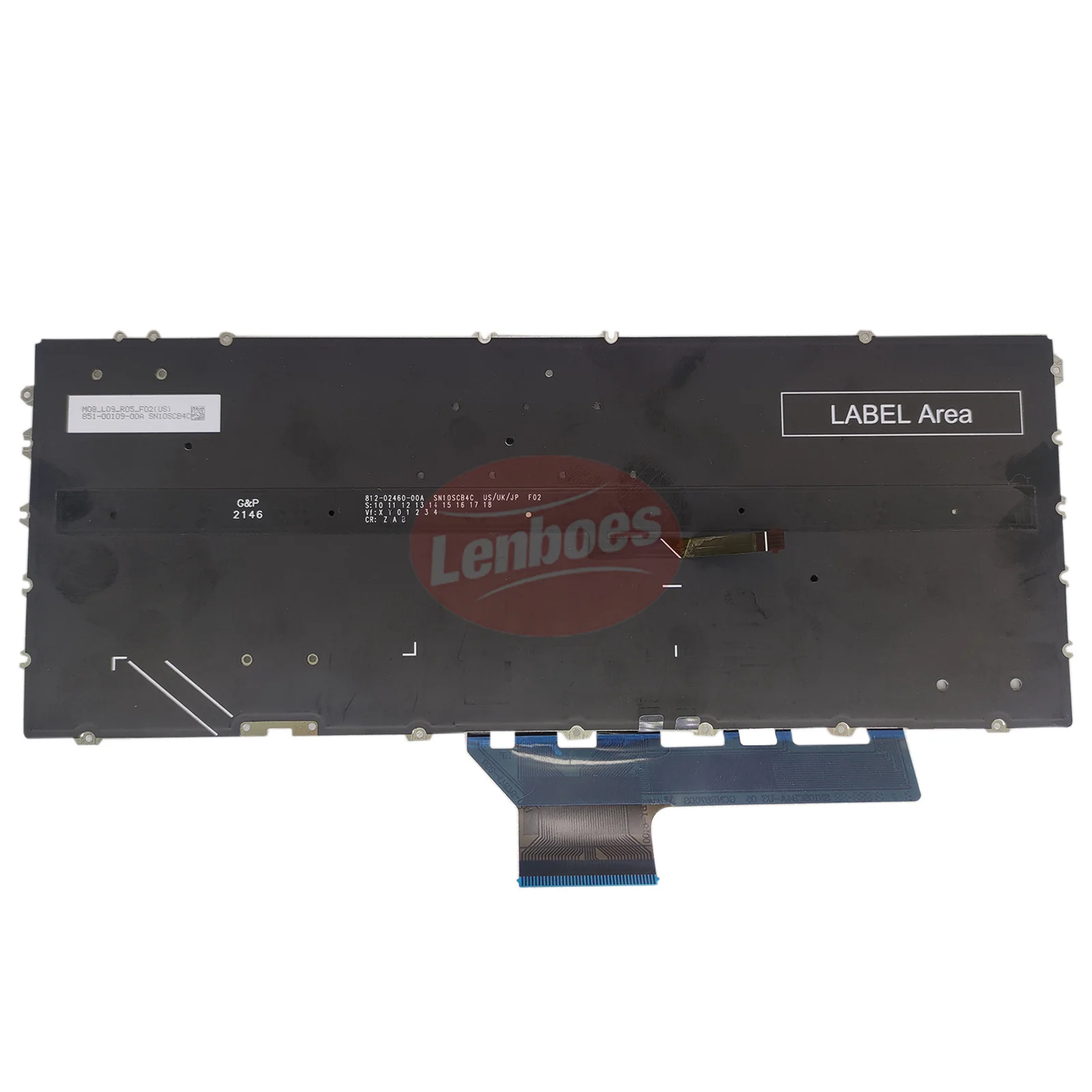 Laptop Internal Keyboard Us Layout Backlight Blue Replacement For Hp ...