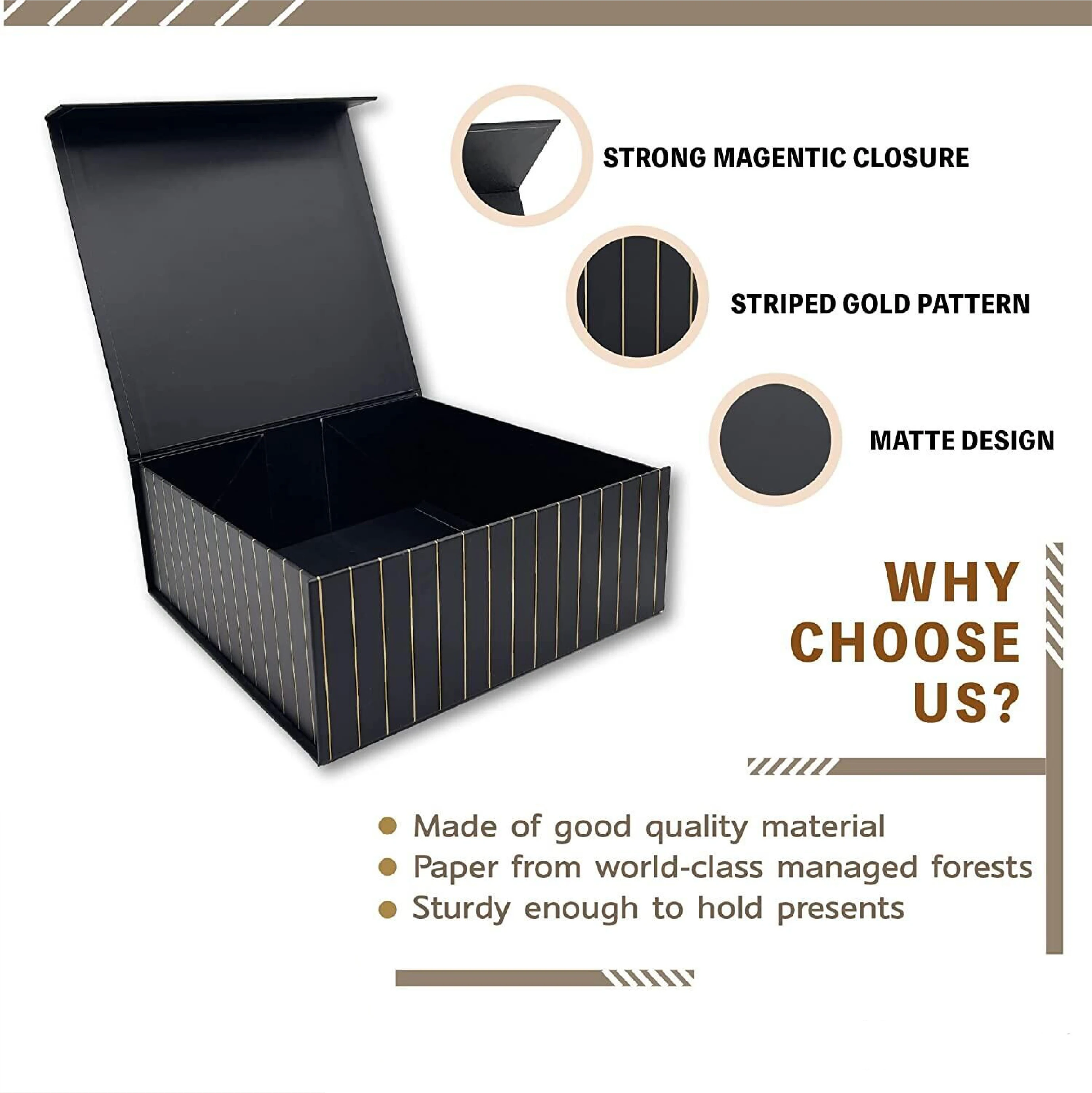 Foldable Magnetic Gift Box - Luxury Customizable Packaging