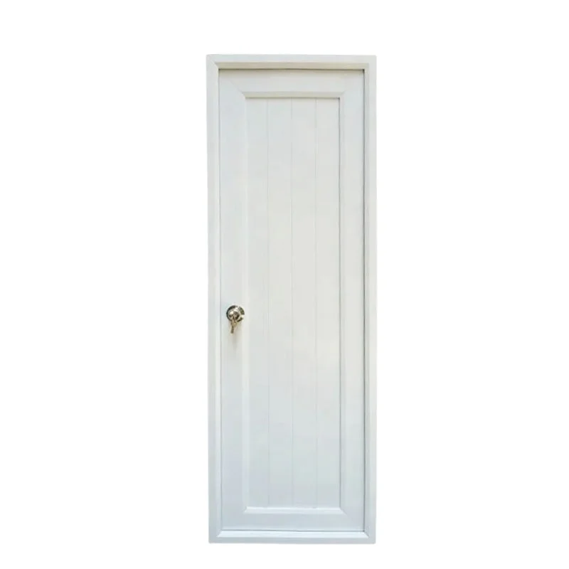 Bathroom Green UPVC Door at