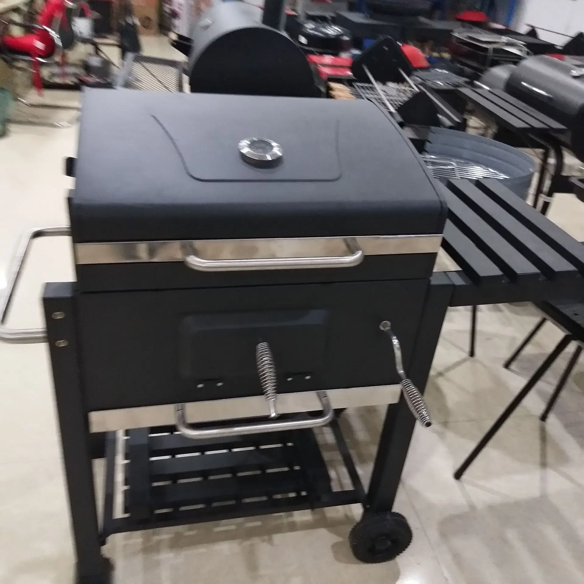 Factory Lar Capacity Square Barbecue Grill Outdoor Courtyard Steel BBQ ...