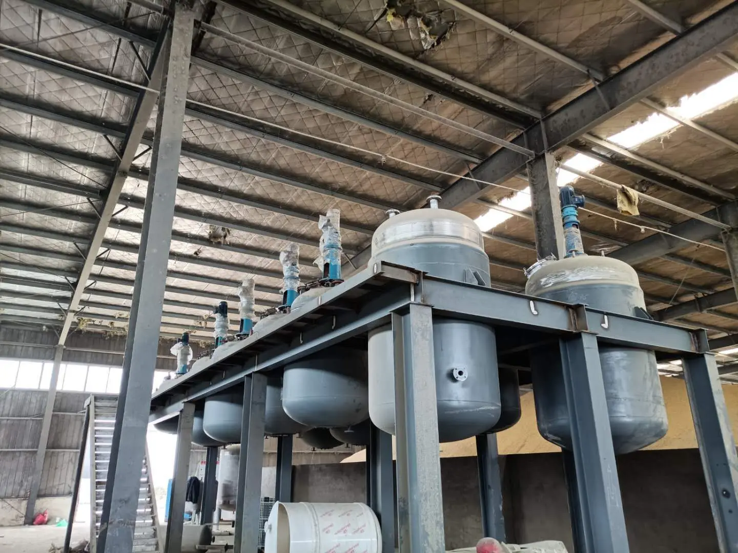 6000L Glass Lined Reactor with Cooling and Heating Jacketed