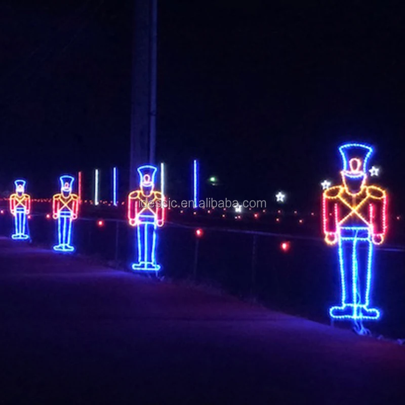 Animated Outdoor LED Rope Lights - Christmas Decorations