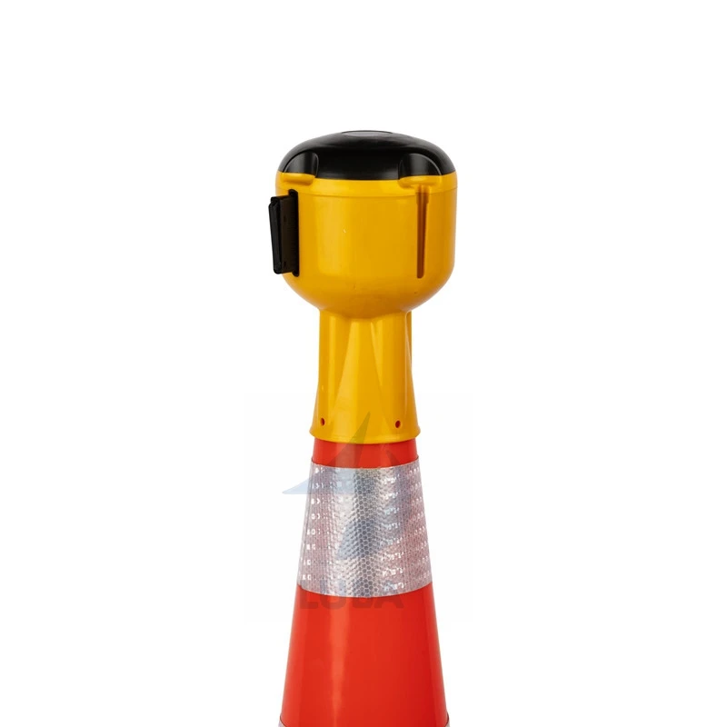 Road Safety 9 Meters Pvc Traffic Retractable Belt Extendable Cone ...