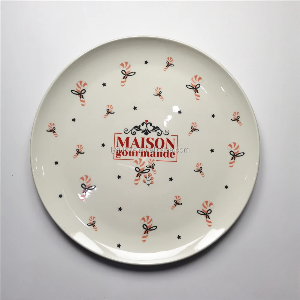12 Inch Dinner Plates - Elegant Ceramic Pizza Plates