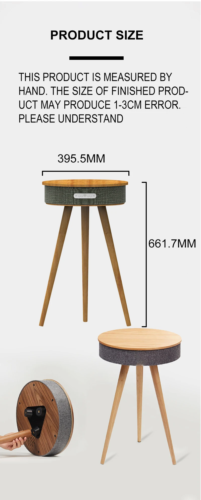 Mdf Wood Table Bluetooth Speaker Wireless Hot-selling Coffee Desk ...