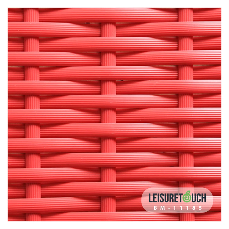 Colorful Outdoor Furniture Poly Rattan Woven Synthetic Flat Plastic ...