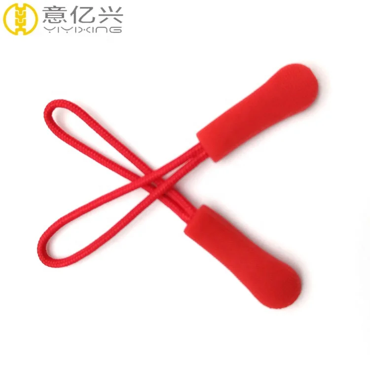 Custom Soft Rubber Embossed PVC Zipper Pullers for Bags