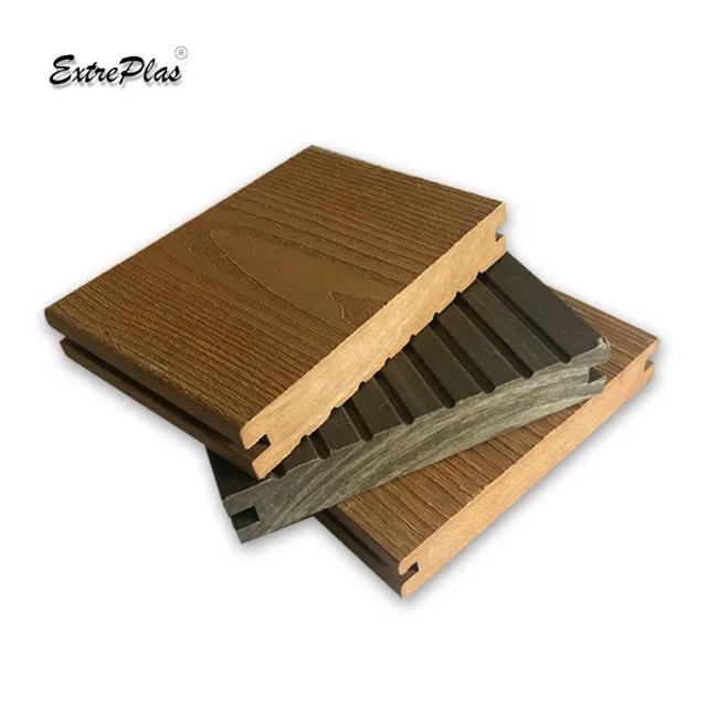 Extruded Process HDPE Plastic Decking Boards Timber Lumber for Sale ...