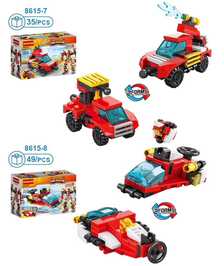 Lele Brother Legos City Fire Block Robot Building Blocks Kids ...
