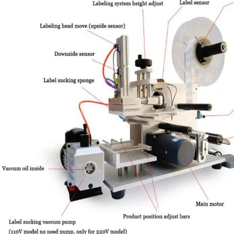 Automatic Label Dispenser Device 140mm Al-1150d Portable Label ...