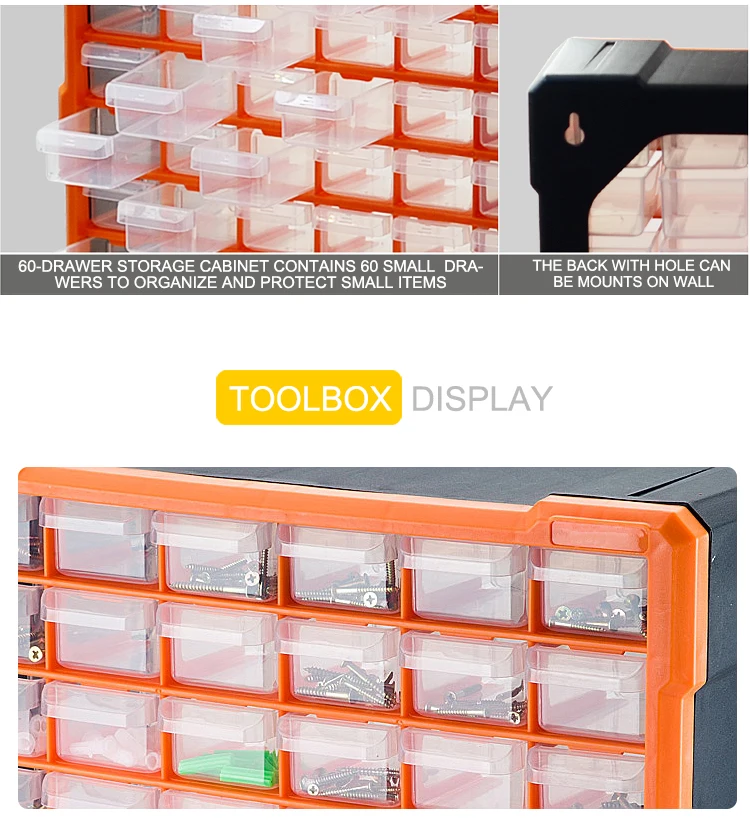 60-drawers Classical Design Plastic Drawer Tool Cabinet - Buy Plastic ...