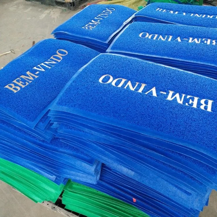 Wholesale Customized Logo Doormat Plastic Outdoor Indoor Cushion PVC ...