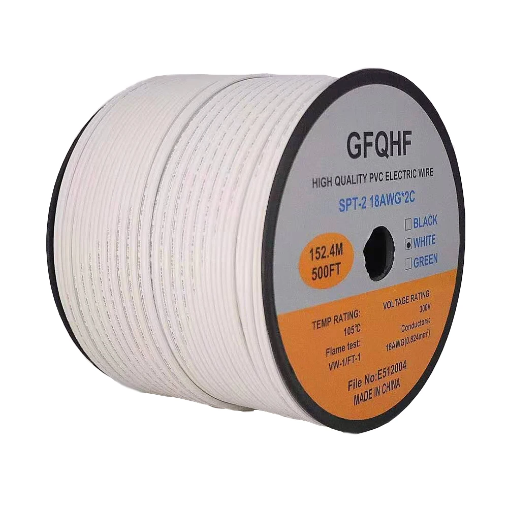 UL 500ft spt-2 Flexible parallel electric wires cables for outdoor ...